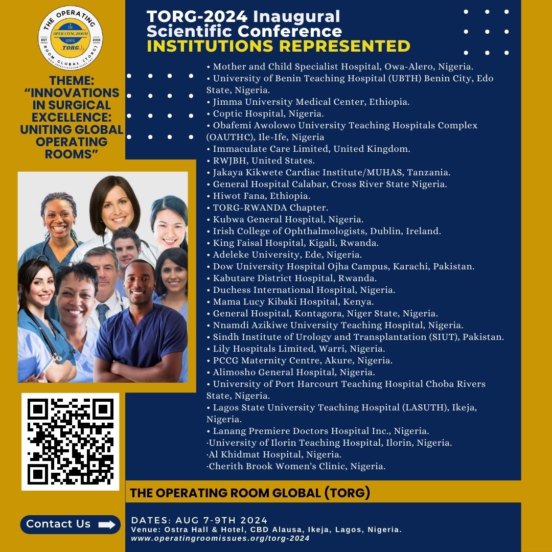 TORG-2024 Faculty – The Operating Room Global (TORG) Foundation