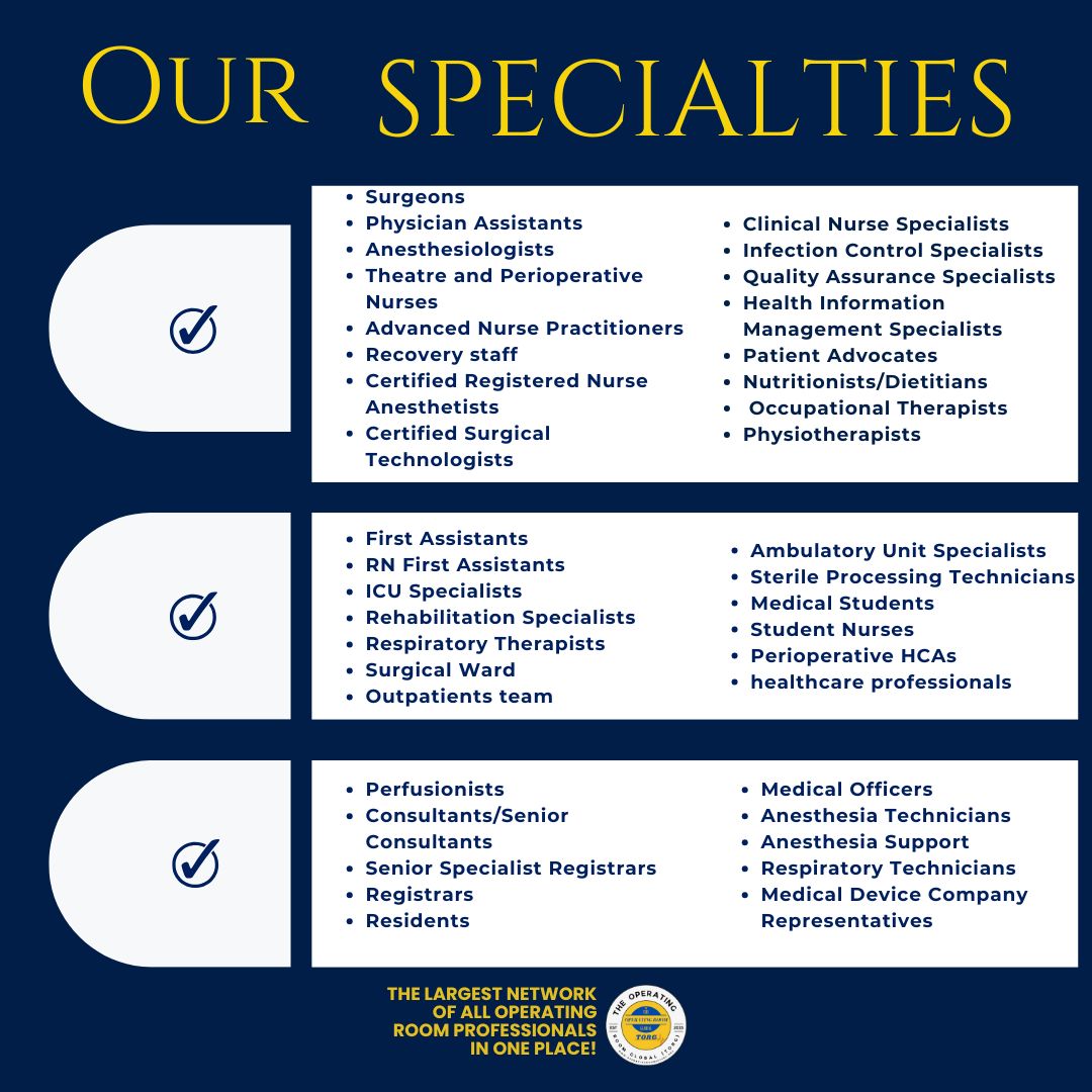 The Operating Room Global (TORG) – The Largest Network of all Operating Room Professionals in ...